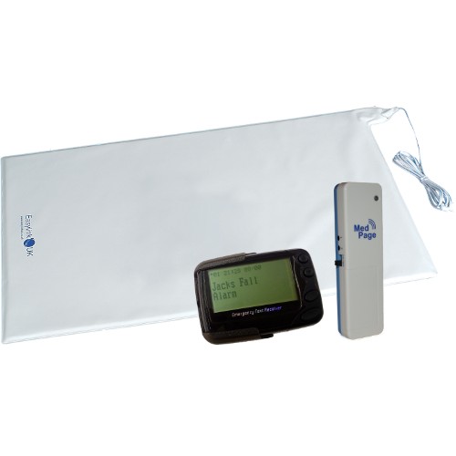 Long Wireless Range Bed Exit Alarm with Digital Message Pager